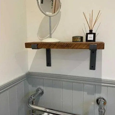 Bathroom Shelf inc. Brackets | 22cm Deep – Urban Reclamation