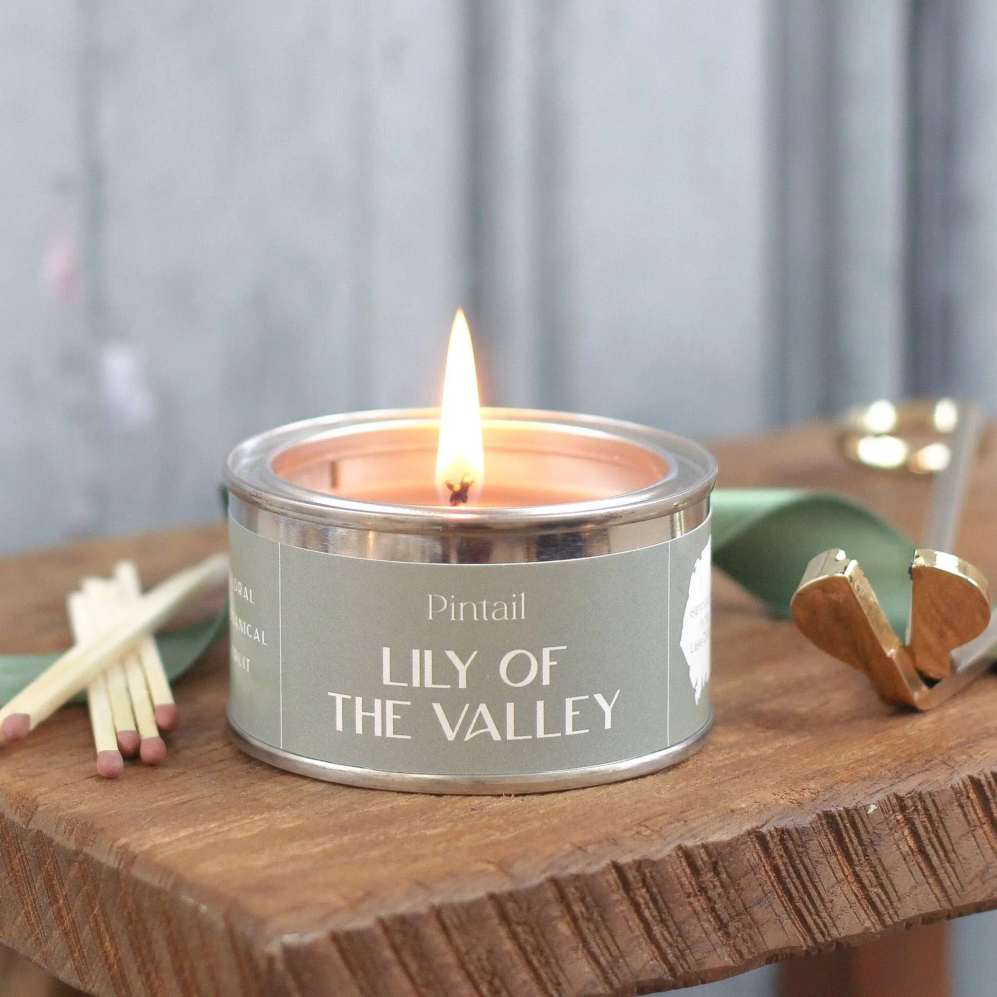 Lily of the Valley Paint Pot Candles in Tins | Small Candles - Urban ...